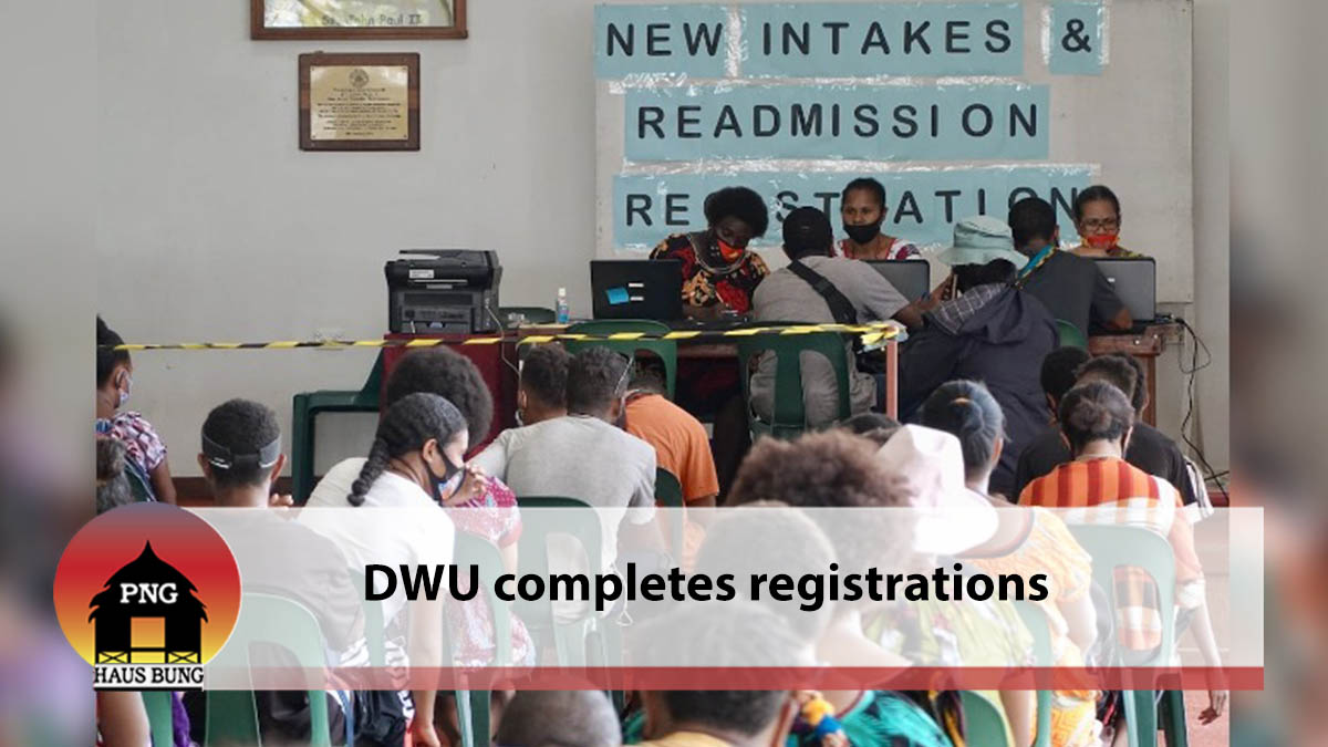 DIVINE WORD UNIVERSITY COMPLETES REGISTRATIONS