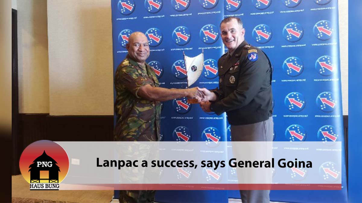 GENERAL GOINA SAYS LANPAC A SUCCESS