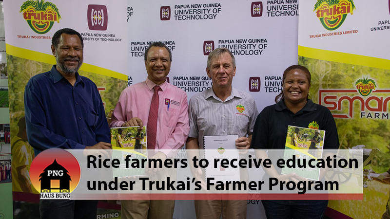 TRUKAI PROMOTES RICE FARMING IN PNG