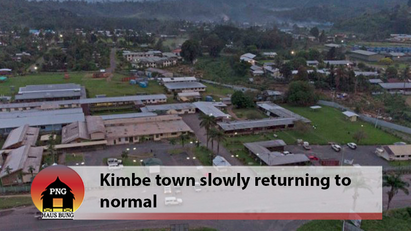 KIMBE TOWN CAUTIOUSLY RE-OPENS AFTER CHAOTIC FEW DAYS