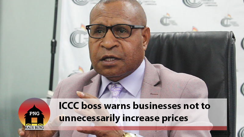 ICCC WARNS BUSINESSES TO WATCH THEIR PRICINGS