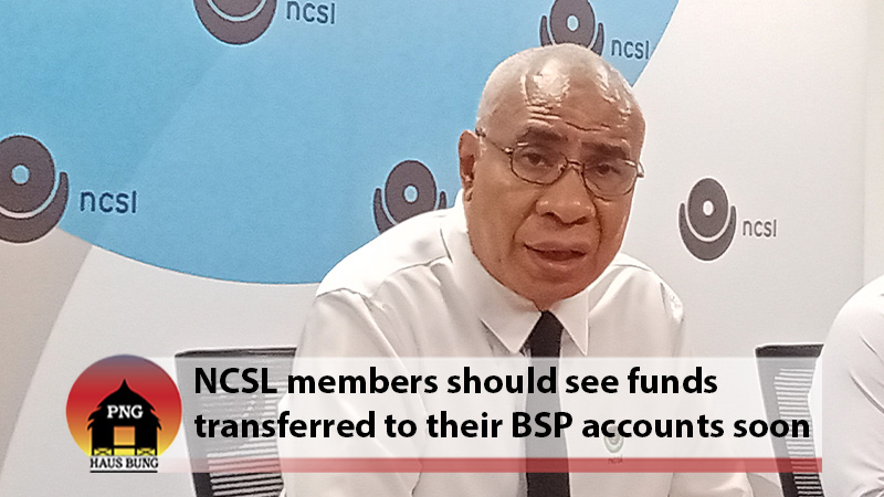 NCSL STARTS PROCESSING FUND TRANSFERS TO BSP ACCOUNTS