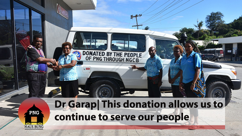 PNG EYE CARE GETS NEW VEHICLE COURTESY NGCB
