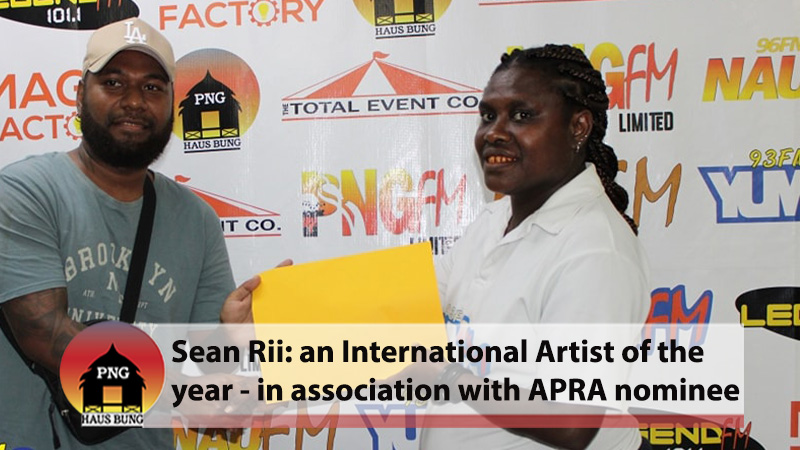 SEAN RII NOMINATED FOR SONG CHU CHU